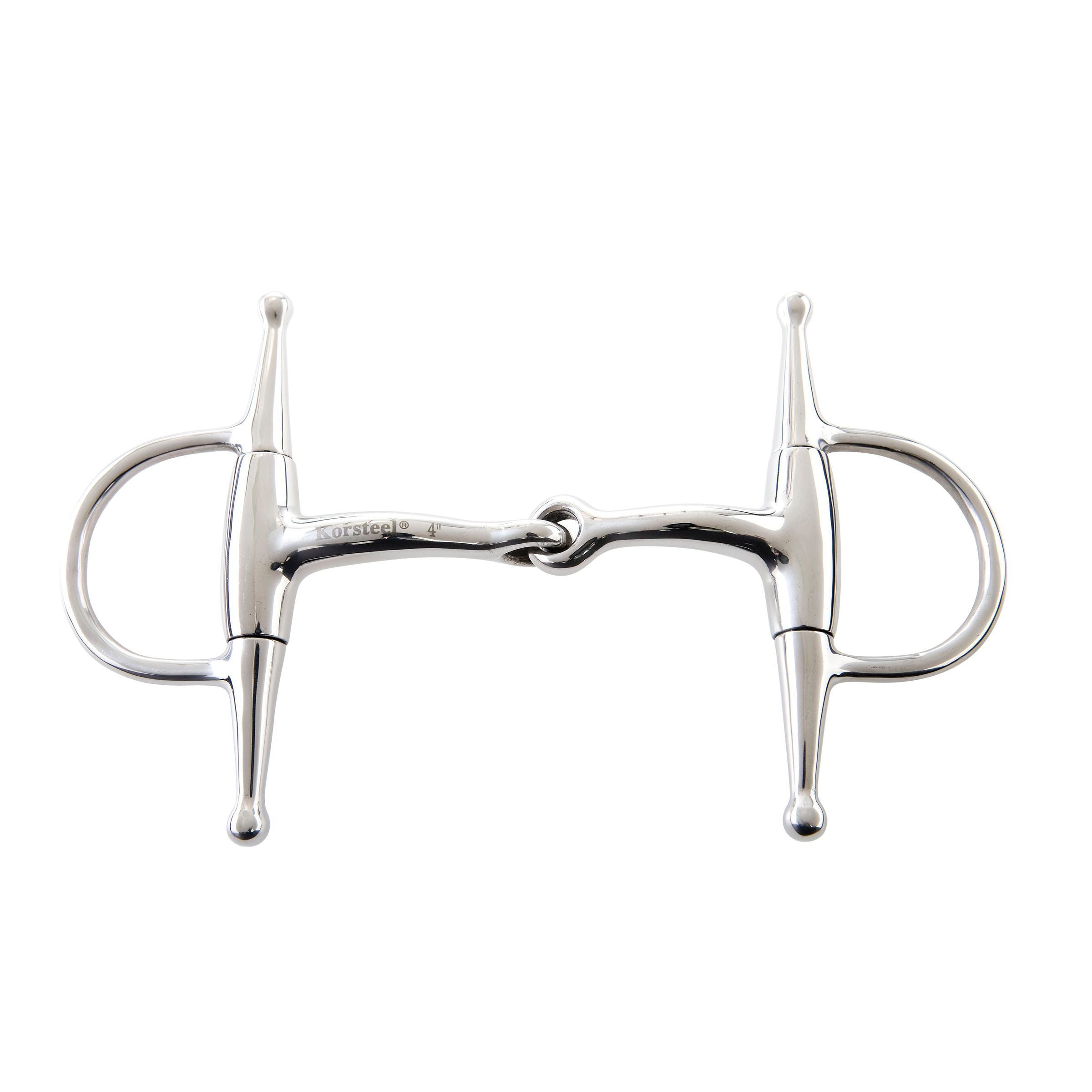 Korsteel Stainless Steel Jointed Full Cheek Eggbutt Snaffle Bit – Easts ...