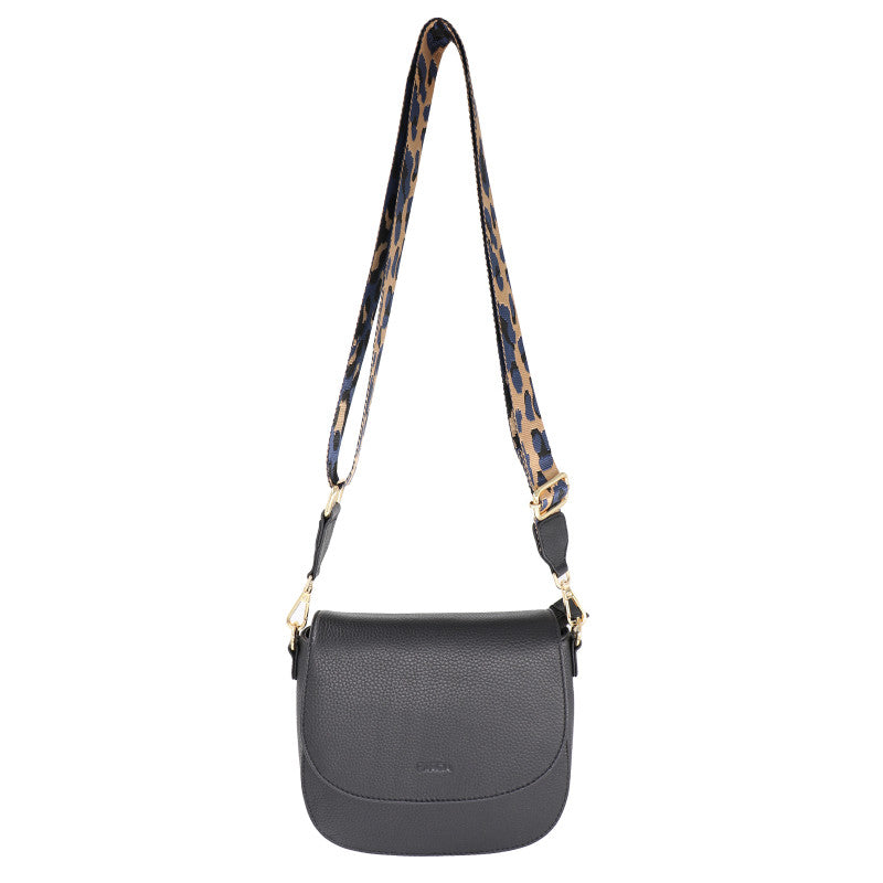 Baron Leather Crossbody Bag With Webbing Strap – Easts at Makaraka